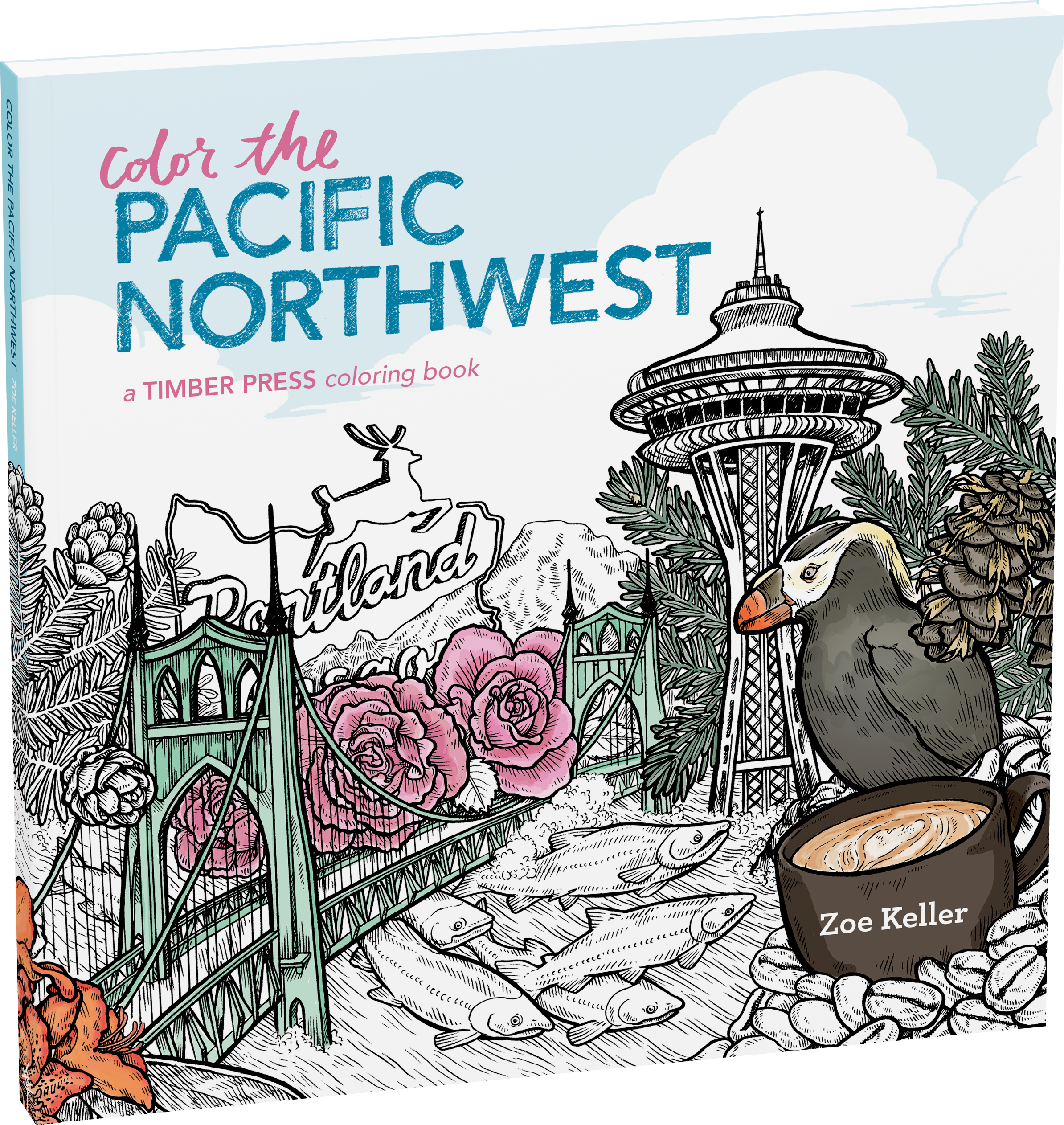 space needle coloring pages