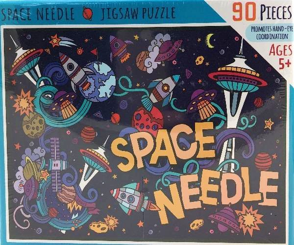 Space Needle Kids Puzzle 90 Pieces – SpaceBase Gift Shop