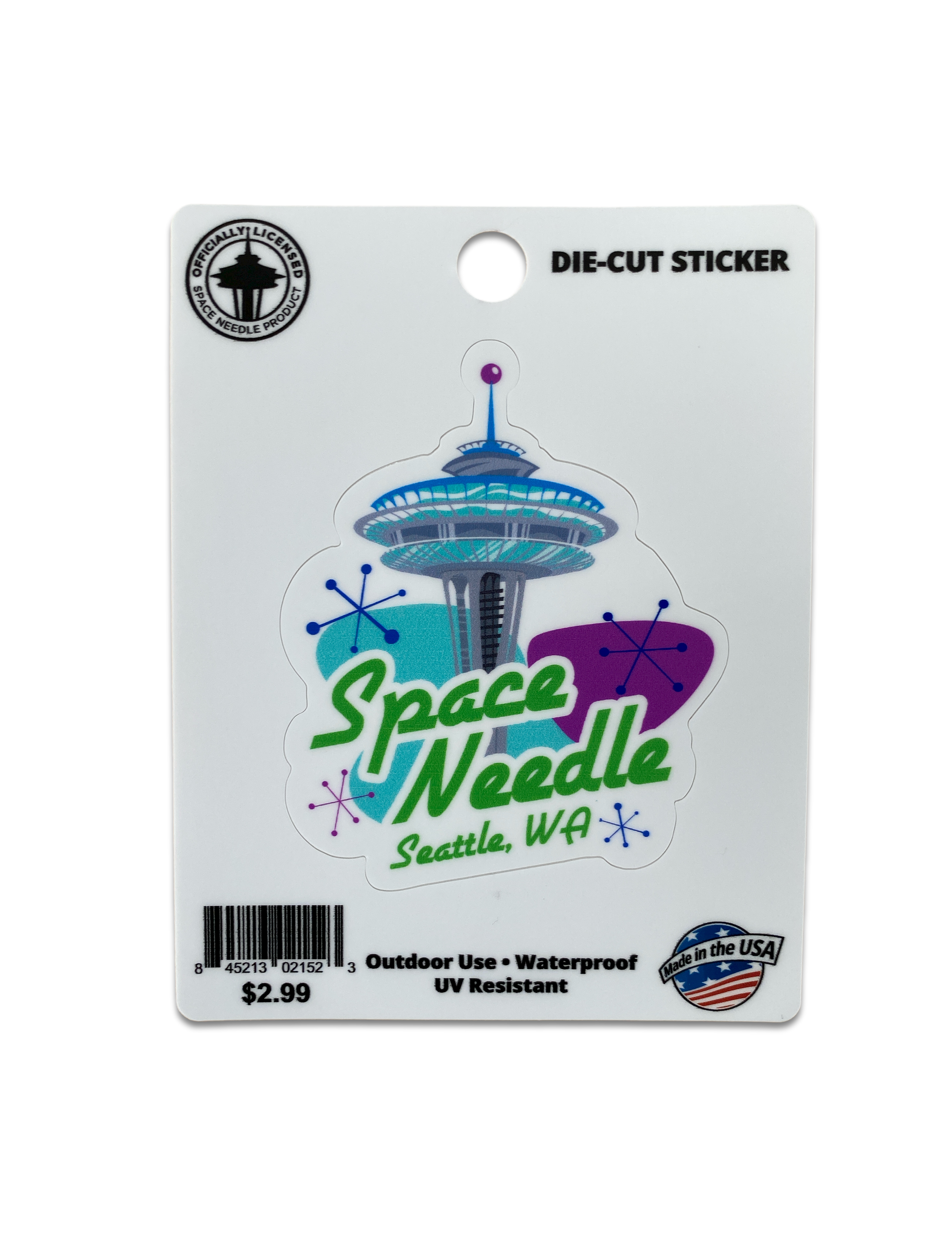 Retro Space Needle Sticker – SpaceBase Gift Shop